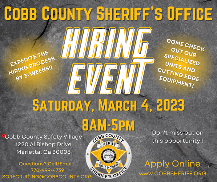 Cobb County Sheriff's Office - Careers